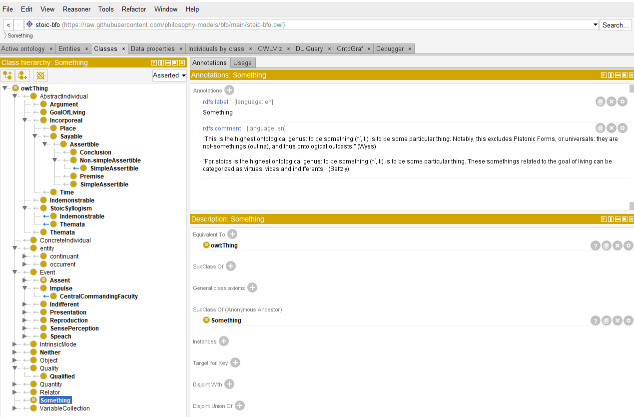 OWL/BFO – Philosophy Models